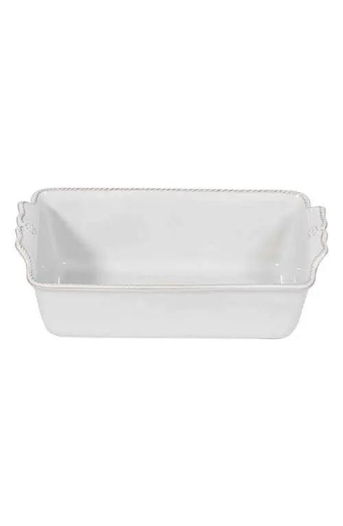 JULISKA Berry & Thread Ceramic Loaf Pan - Whitewash