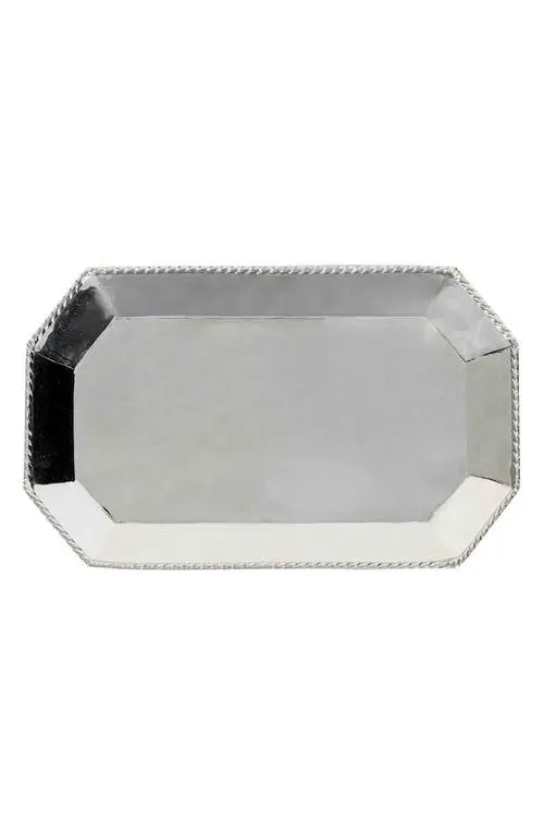 JULISKA Graham Stainless Steel Octagonal Tray - Silver