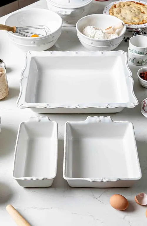 JULISKA Berry & Thread Set Of 3 Ceramic Baking Dishes