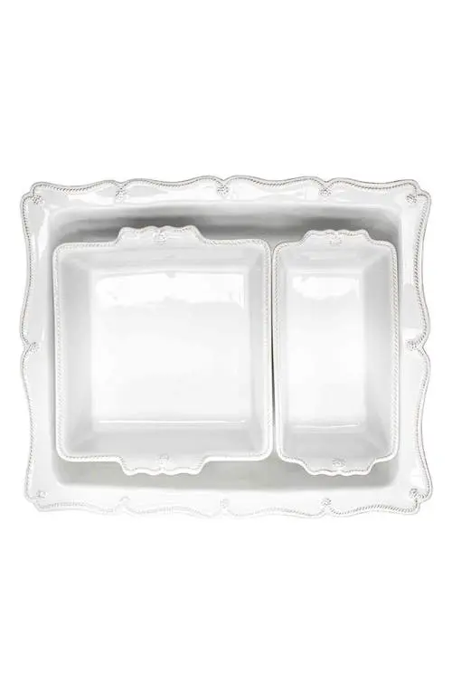 JULISKA Berry & Thread Set Of 3 Ceramic Baking Dishes