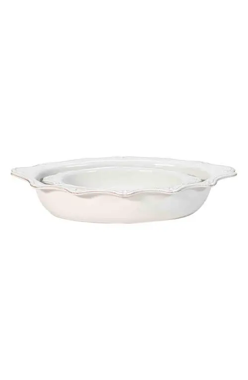 JULISKA Berry & Thread Set Of 2 Oval Ceramic Baking Dishes