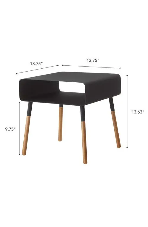 YAMAZAKI Short Side Table With Storage Shelf