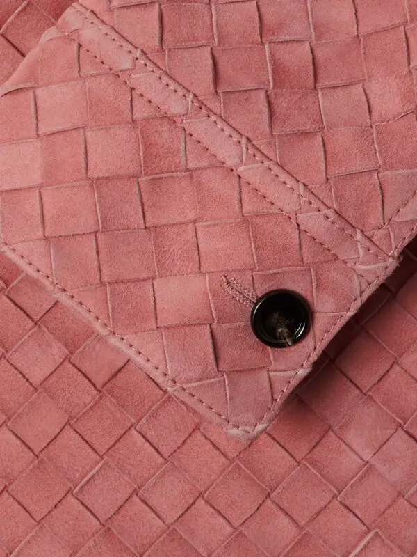 Bottega Veneta Intrecciato Suede Overshirt