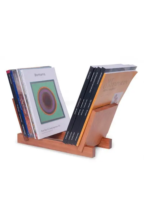 BEY-BERK Vinyl Record Holder - Brown