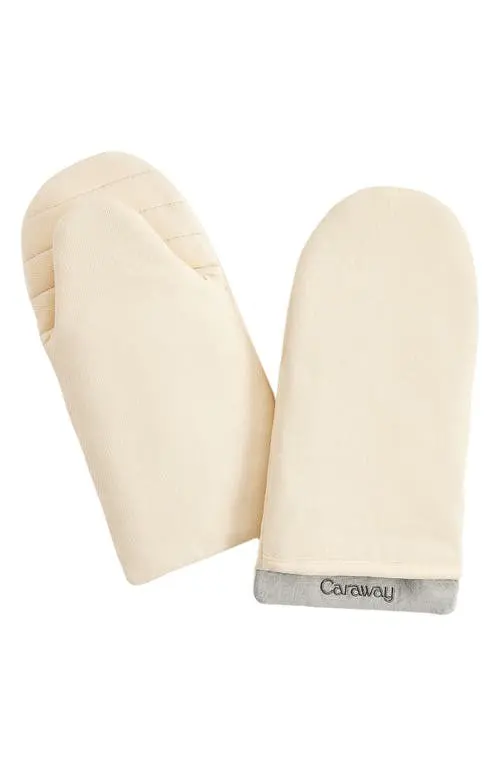 CARAWAY Set Of 2 Oven Mitts - Cream