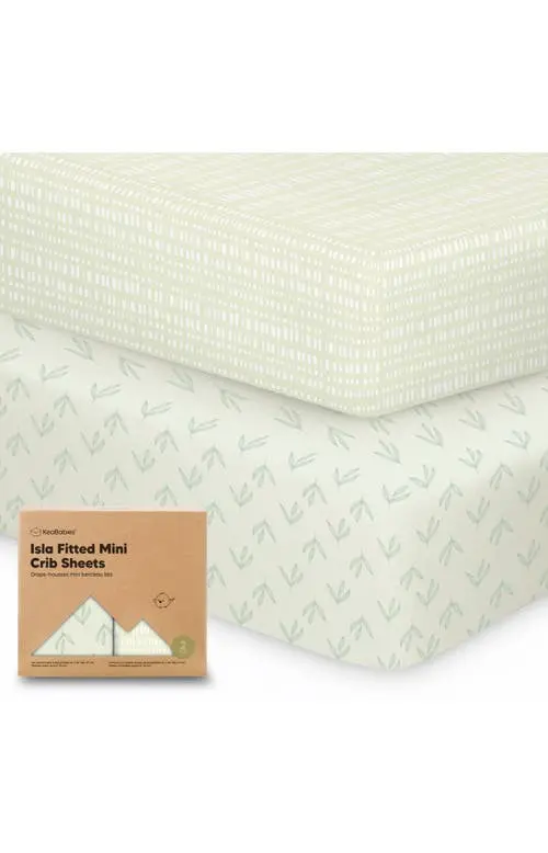 KEABABIES Isla Fitted Mini Crib Sheets - Fleur