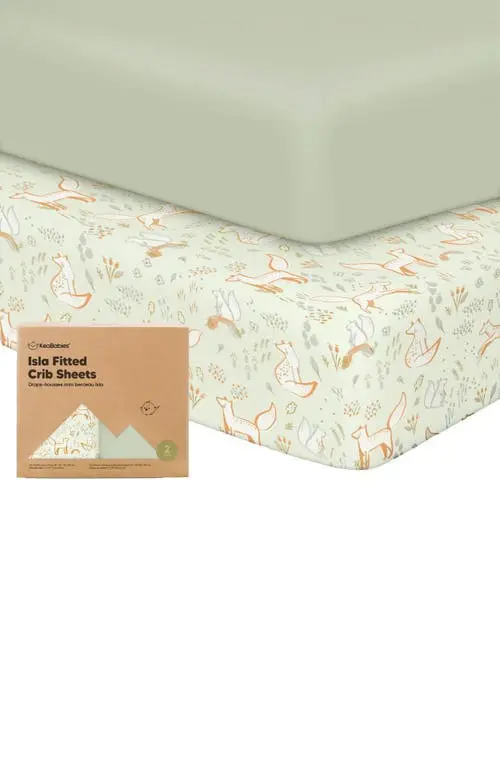 KEABABIES Isla Fitted Crib Sheets - Foxtrot
