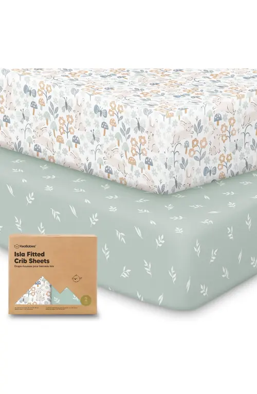 KEABABIES Isla Fitted Crib Sheets - Prairie