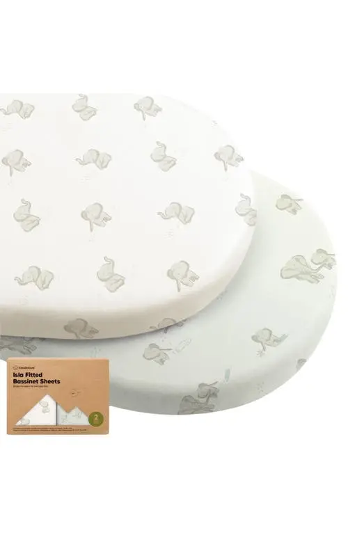 KEABABIES 2-pack Isla Fitted Bassinet Sheets - Elly