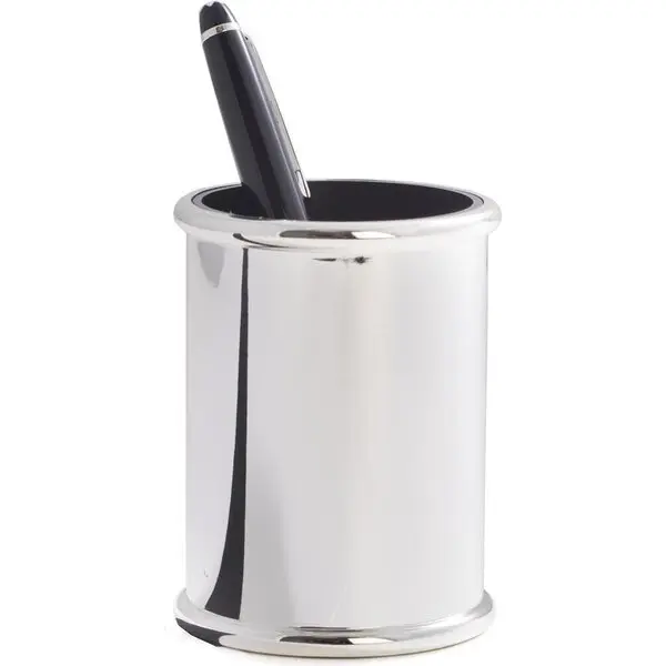 BEY-BERK Pen Cup - Silver