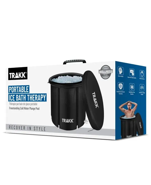 TRAKK Portable Ice Bath Tub Therapy With Cover