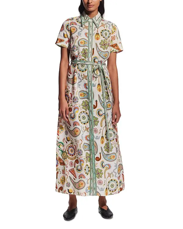 ALEMAIS Arcade Linen Shirt Dress