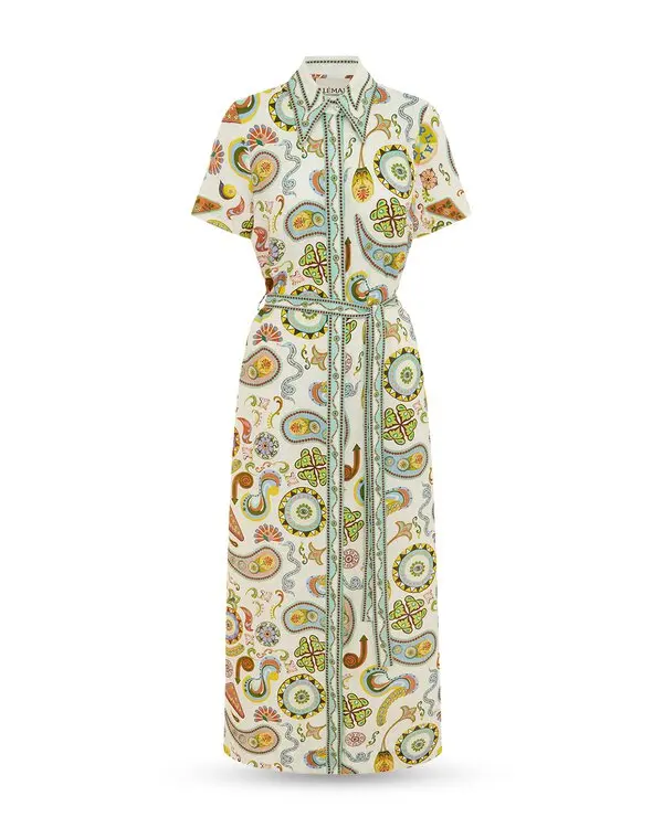 ALEMAIS Arcade Linen Shirt Dress