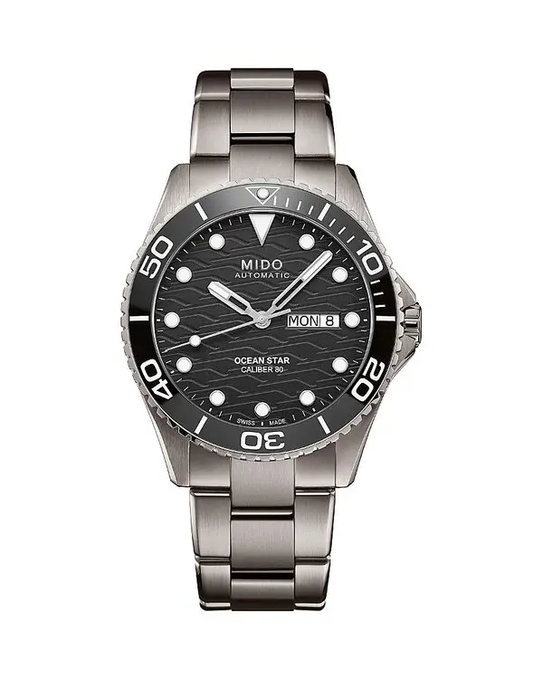 MIDO Ocean Star Ceramic Watch - Black/gray