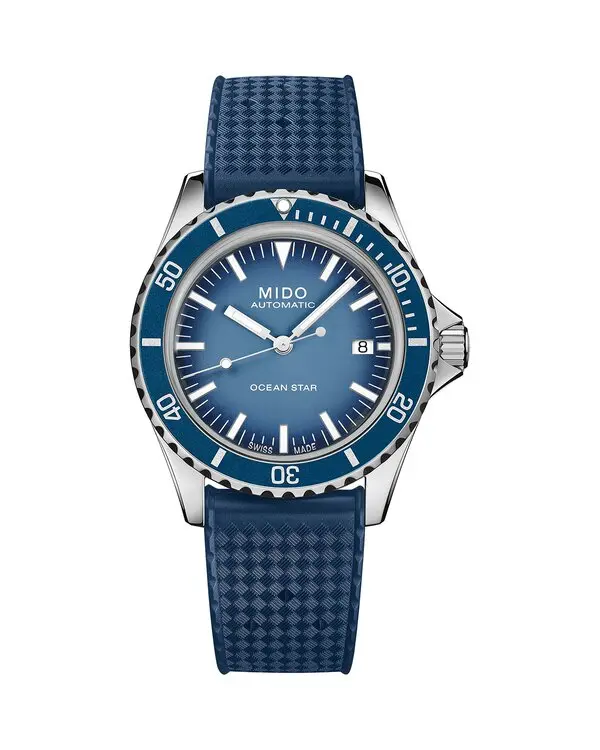 MIDO Ocean Star Tribute 41mm Watch - Blue/silver
