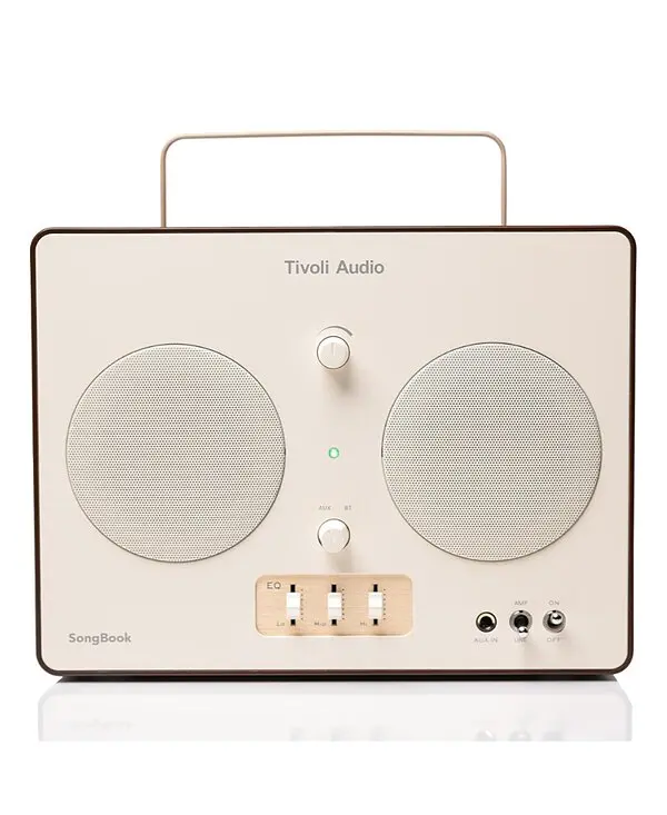 TIVOLI AUDIO Songbook Bluetooth Speaker With Built-in Pre-amp And Carrying Handle - Cream/brown
