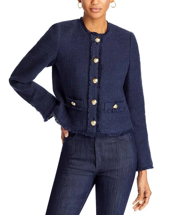 Cinq À Sept Christie Tweed Jacket - Navy