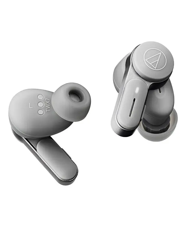 AUDIO-TECHNICA Ath-twx7 Truly Wireless Earbuds With Hybrid Noise Cancellation - Gray