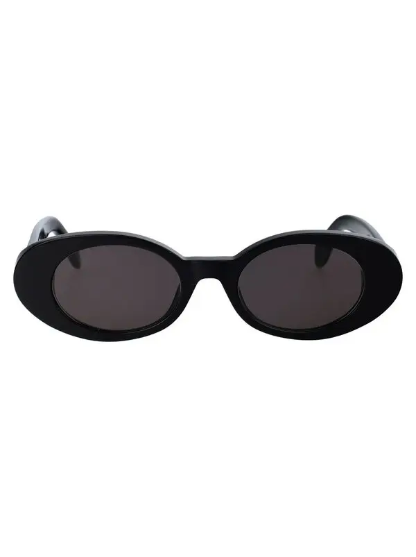 Palm Angels Oval Sunglasses In Black - 50% Off | Editorialist display picture 3