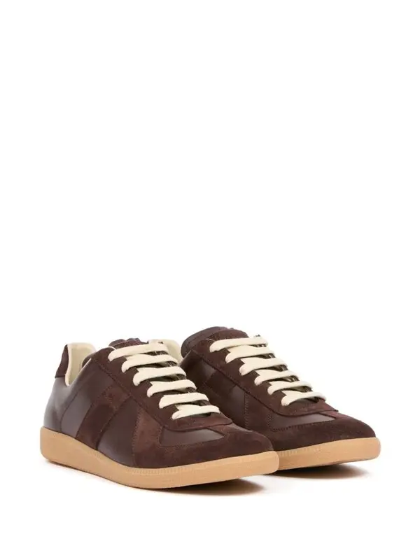 MAISON MARGIELA Replica Panelled Sneakers - Brown