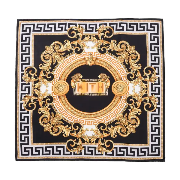 Kith X Versace Silk Scarf /gold - Black