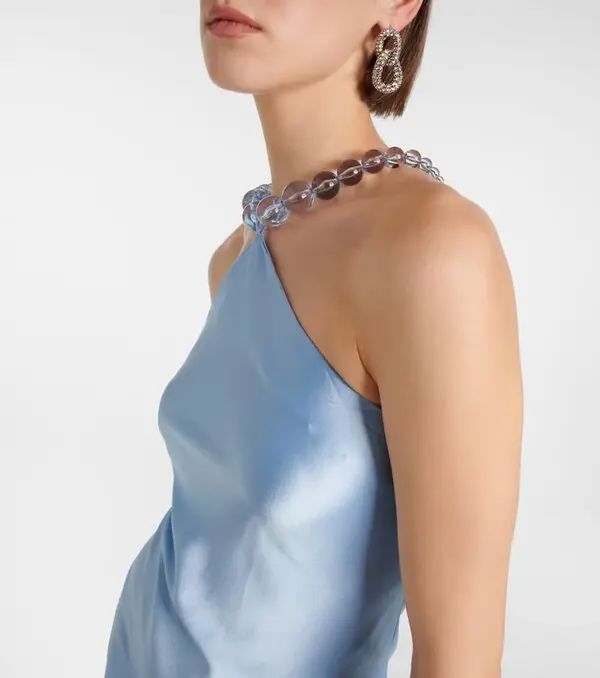 Buy Staud Cadence Beaded Gown - Blue At 30% Off