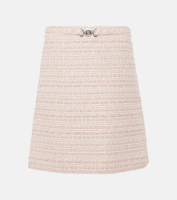 Versace Tweed Miniskirt - Pink