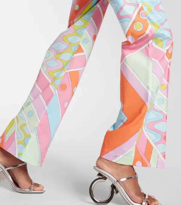 Emilio Pucci Vivara Mid-rise Straight Pants