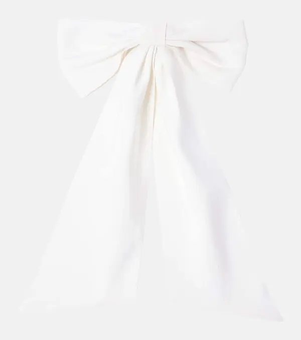 JENNIFER BEHR Leander Bow Barrette - White