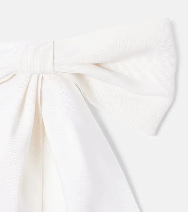 JENNIFER BEHR Leander Bow Barrette - White