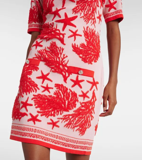 Versace Barocco Sea Jacquard Minidress