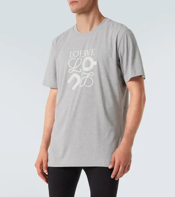 Loewe X On Active Logo Jersey T-Shirt - Grey | Editorialist