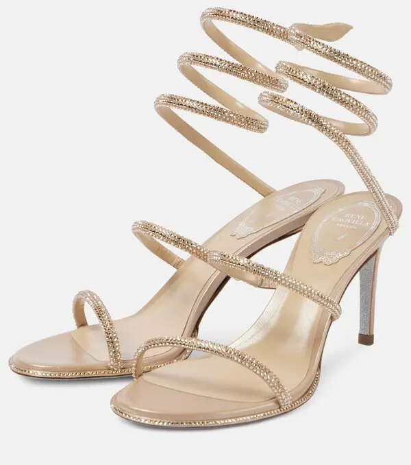 Rene Caovilla Cleo 80 Embellished Sandals