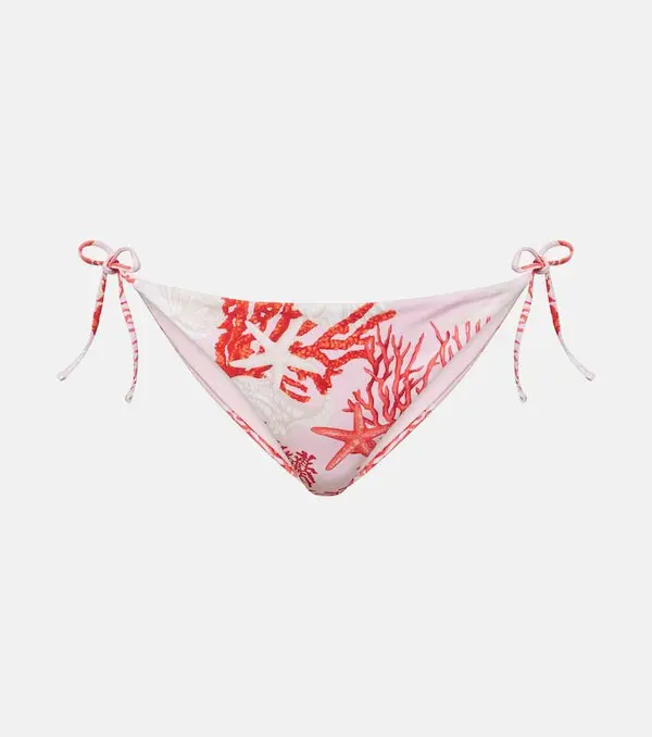 Versace Printed Bikini Bottom - Pink