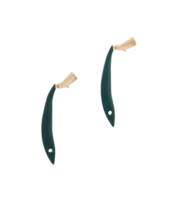 Bottega Veneta Sardine Earrings - Green