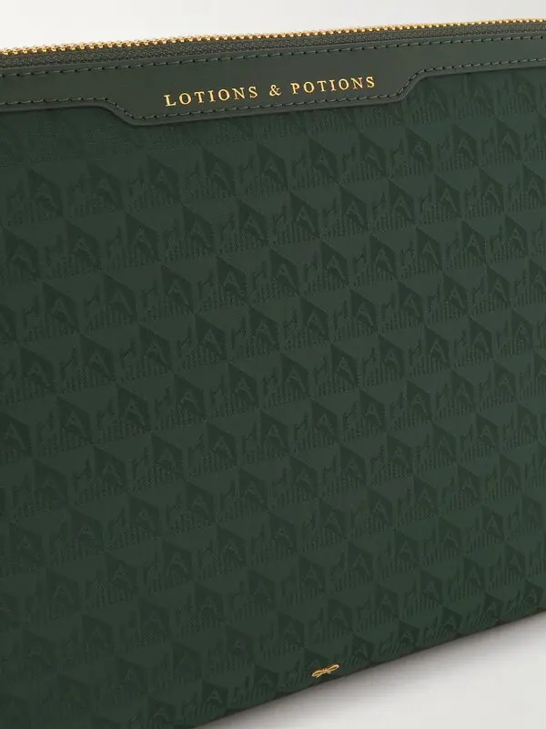 ANYA HINDMARCH Lotions & Potions Econyl® Jacquard Pouch - Green