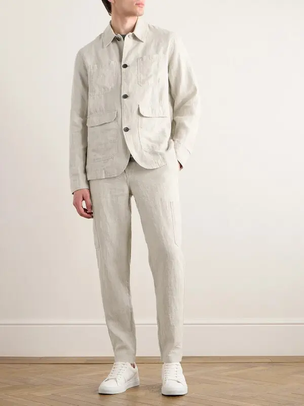 Mr P. Linen Overshirt - Neutrals