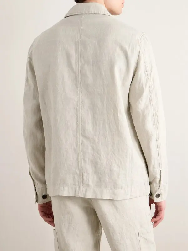 Mr P. Linen Overshirt - Neutrals
