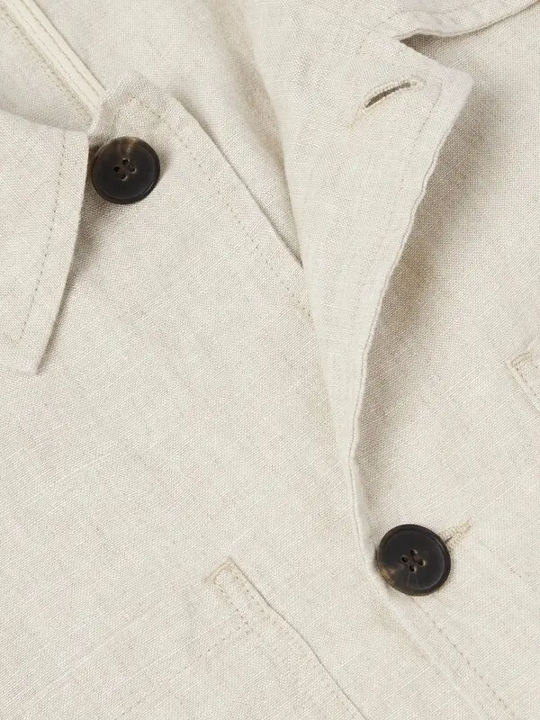Mr P. Linen Overshirt - Neutrals