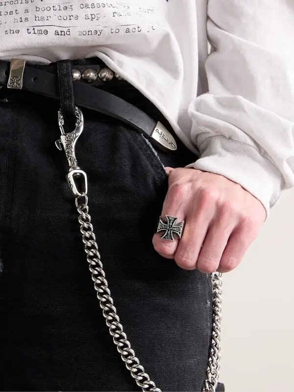 Enfants Riches DéPriméS Cross Ring - Silver | Editorialist