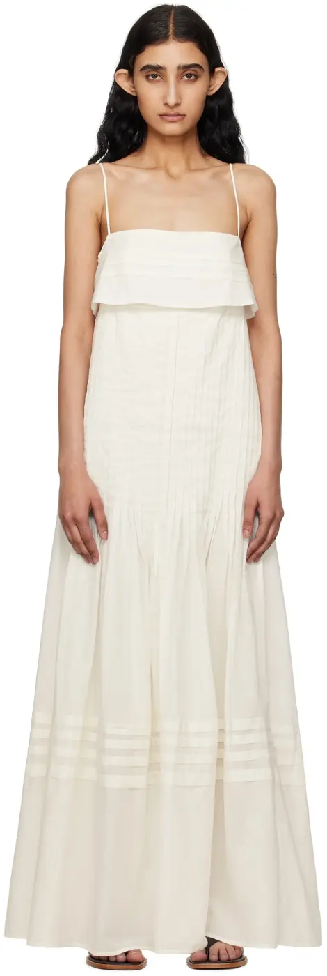 Buy Staud Kristina Maxi Dress - Ivy Ivory At 60% Off