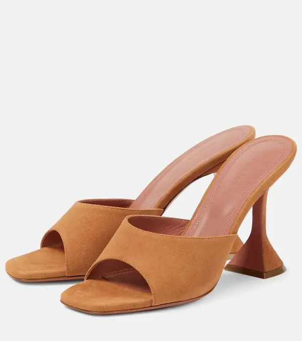 Amina Muaddi Lupita 95 Suede Mules