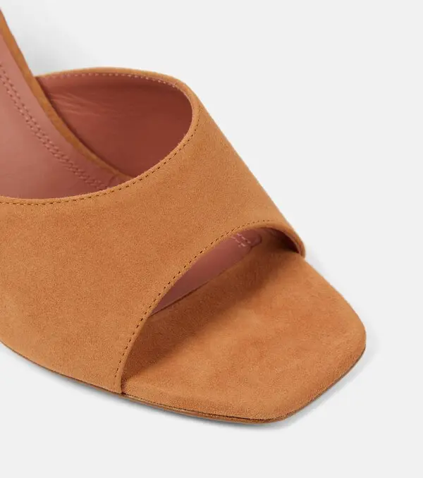 Amina Muaddi Lupita 95 Suede Mules