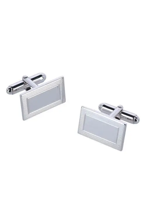 Trafalgar Sterling Rectangle Cuff Links - Silver