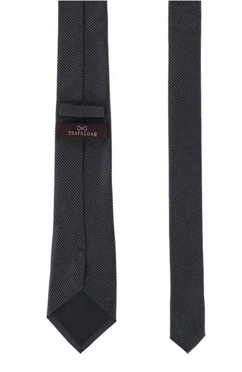 Trafalgar Leyton Stripe Silk Neck Tie