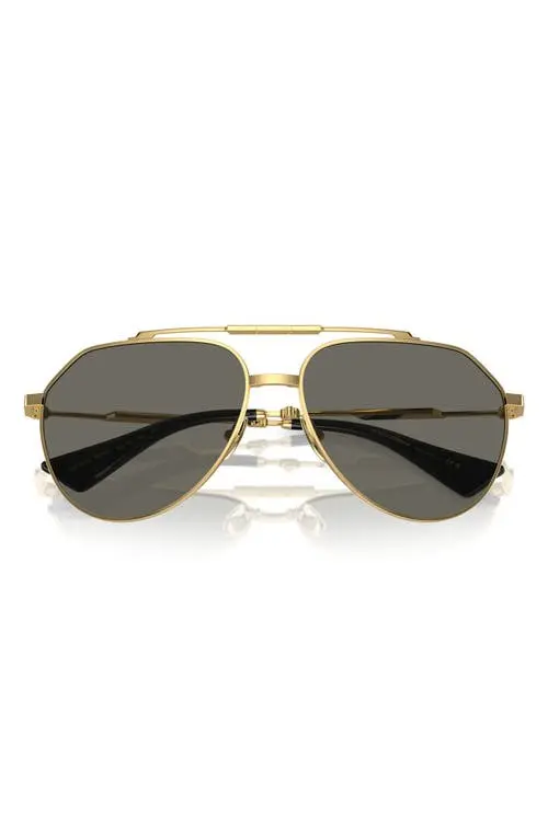 Dolce & Gabbana 60mm Pilot Sunglasses - Grey