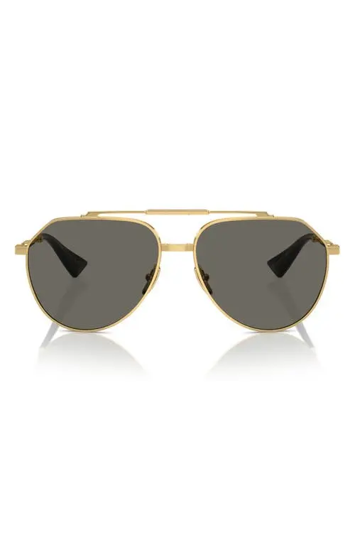 Dolce & Gabbana 60mm Pilot Sunglasses - Grey
