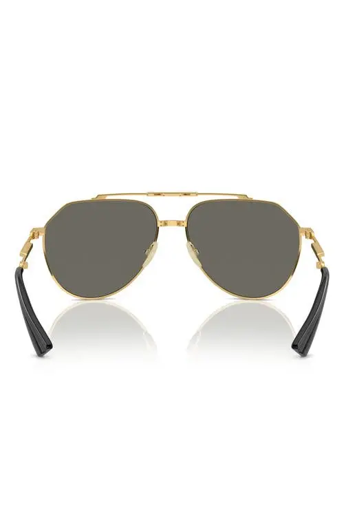 Dolce & Gabbana 60mm Pilot Sunglasses - Grey