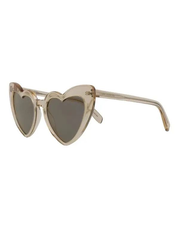 Saint Laurent Cat Eye-Frame Acetate Sunglasses Beige Womens SAINT LAURENT SL 573 003 Cat Eye Acetate Beige Silver 49 mm  main image 4