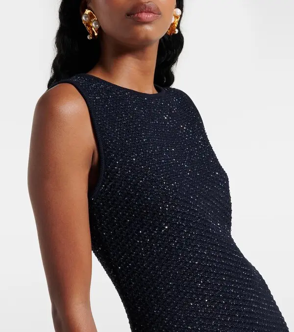Oscar De La Renta Cotton-blend Tweed Minidress